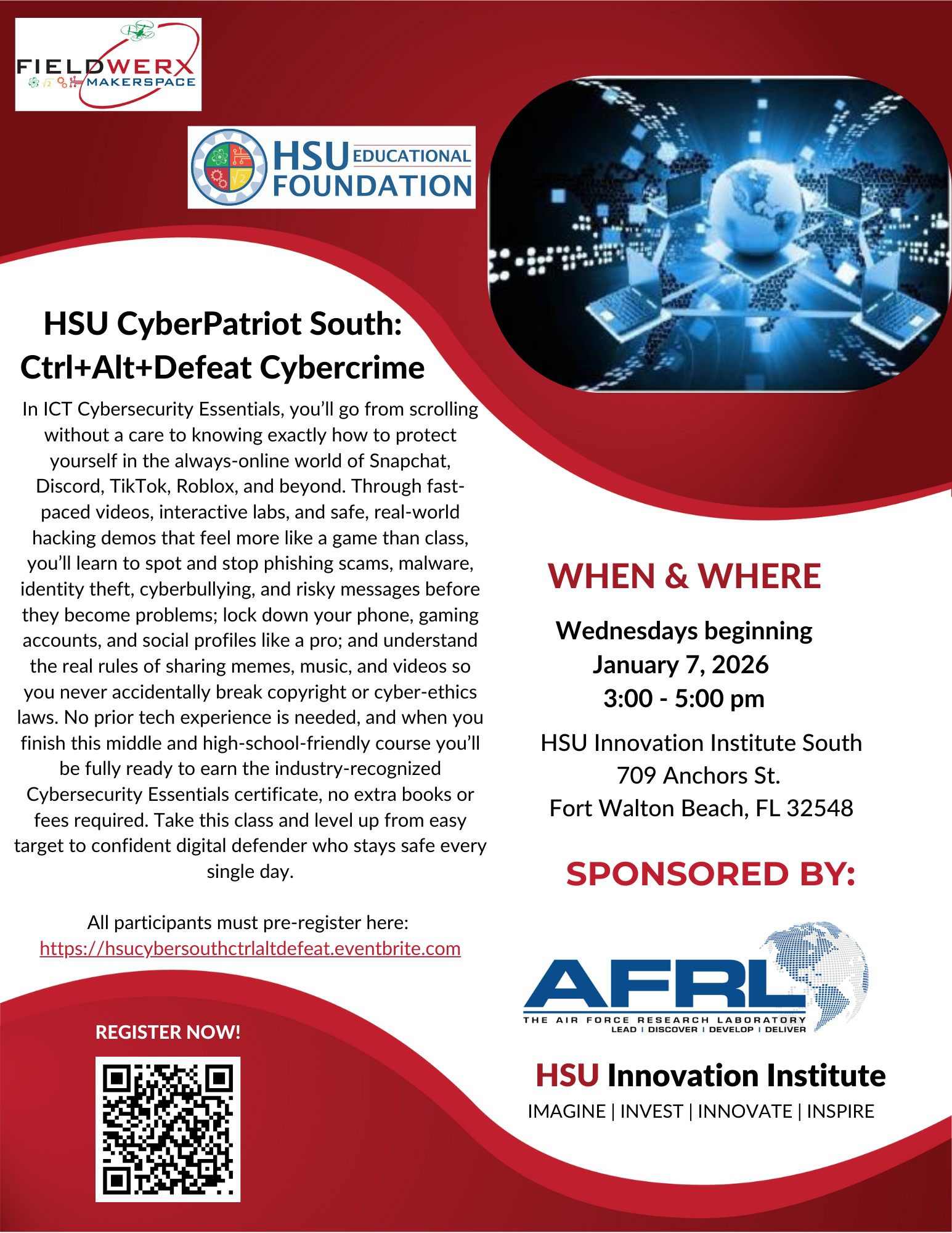 HSU Cyber Patriot South: Ctrl+Alt+Defeat Cybercrime | HSU Educational Foundation